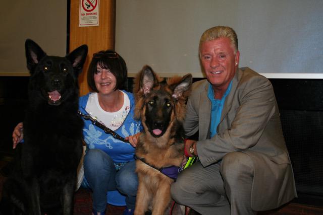 Derek and Gwen with Pip and puppy Spook – Pathfinder Dogs